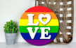 Pride Love SVG | Pride laser cut round signs | Crafty