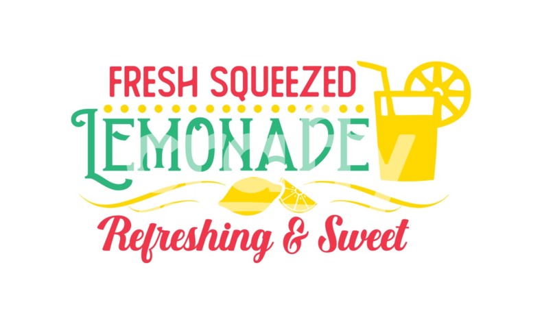 Fresh Squeezed Lemonade Sign | Summer Farmhouse SVG Cut File | Crafty