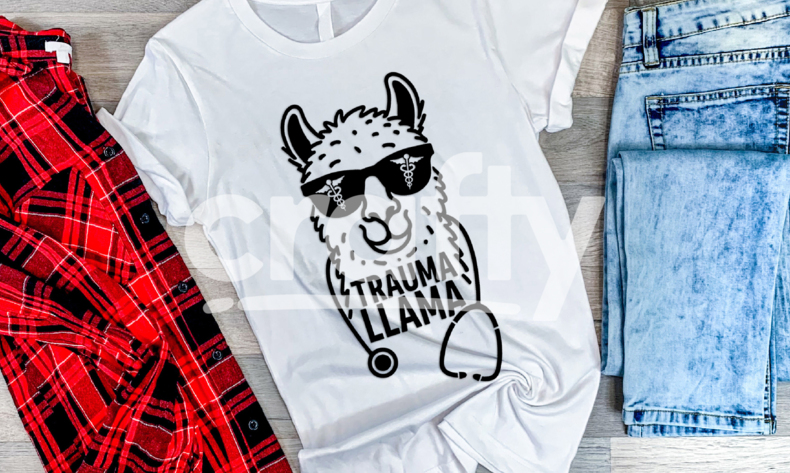 Trauma Llama SVG | EMT SVG | Crafty