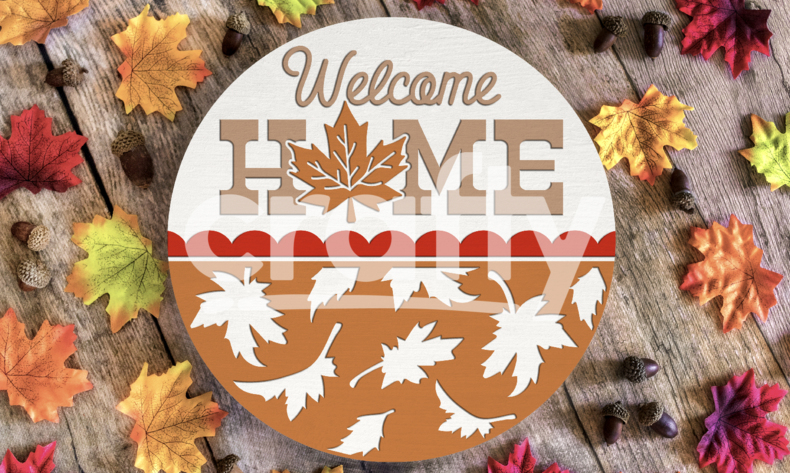 Welcome Home | Fall Sign SVG | Crafty