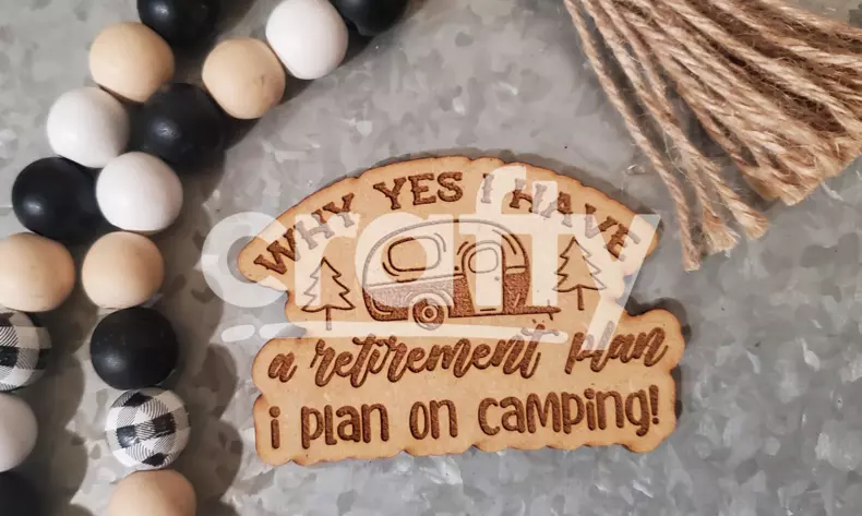 Retirement Plan Magnet Laser SVG | Crafty