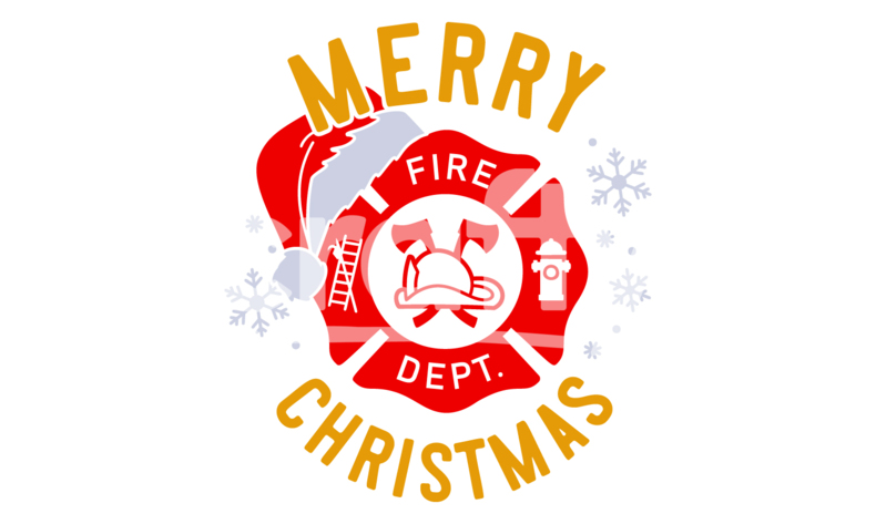Christmas FIRE DEPT svg | Crafty