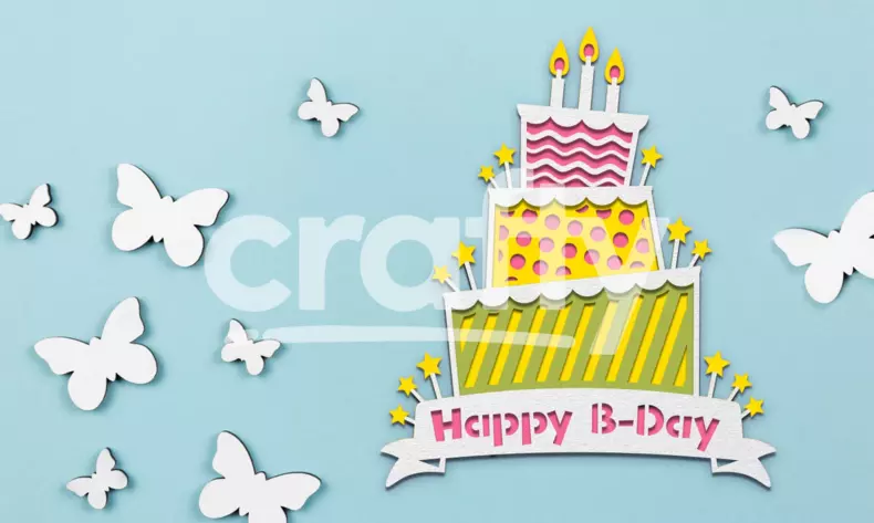 3D Cake layered papercut | Birthday cake | Happy Birthday | Crafty