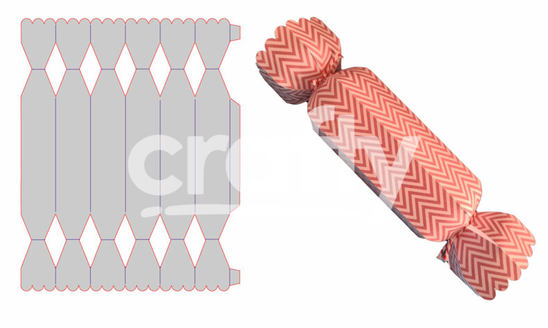 Round cracker box SVG | Crafty