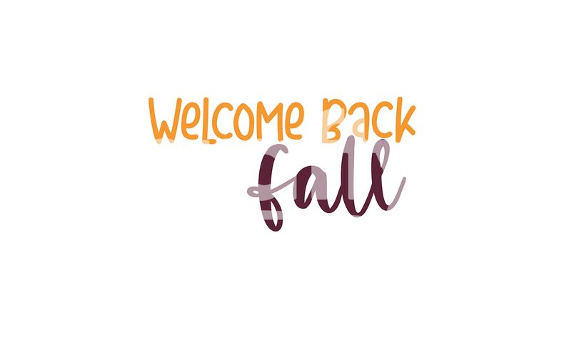 Welcome Back Fall | Crafty