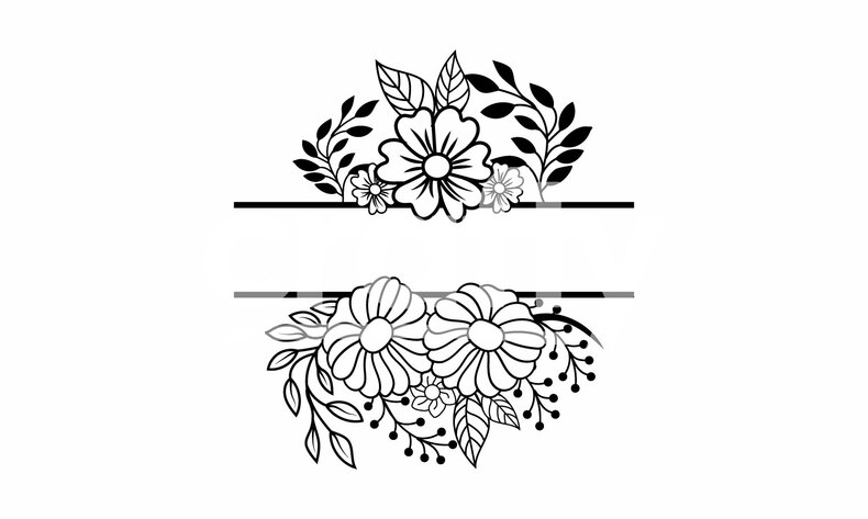 Flower Split Frame | Crafty