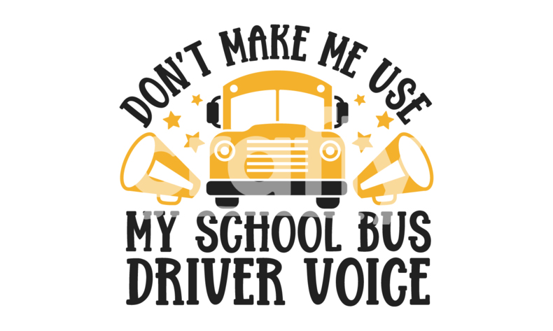 School Bus Driver Voice | School Bus Driver SVG | Crafty