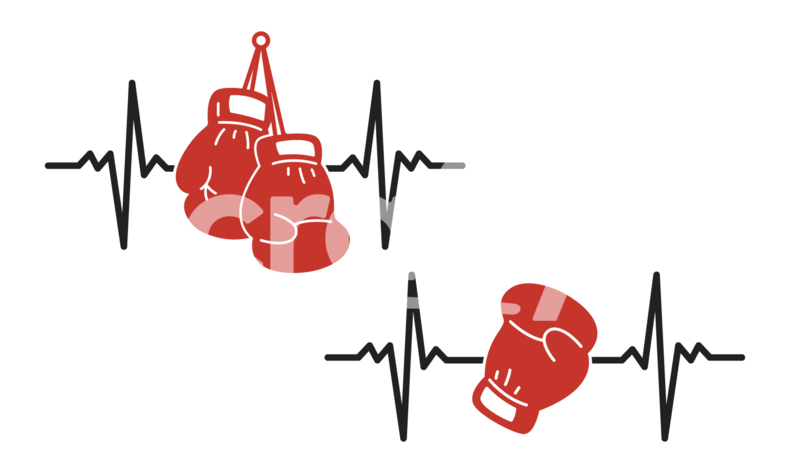 Boxing Heartbeat | Boxing SVG | Crafty