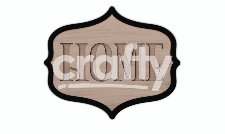 Ornate Home Sign | Glowforge SVG | Crafty