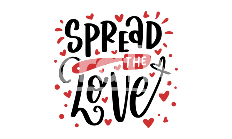 Spread The Love | Valentine Pot Holder SVG Cut File | Crafty