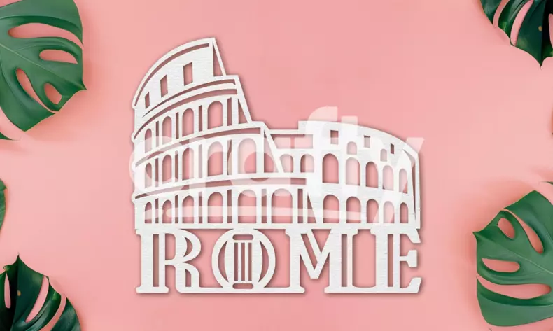 Landmark papercut | Rome SVG | Colosseum SVG | Crafty