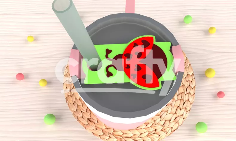 Ladybug SVG | 3D Stanley cup topper paper cut | Crafty