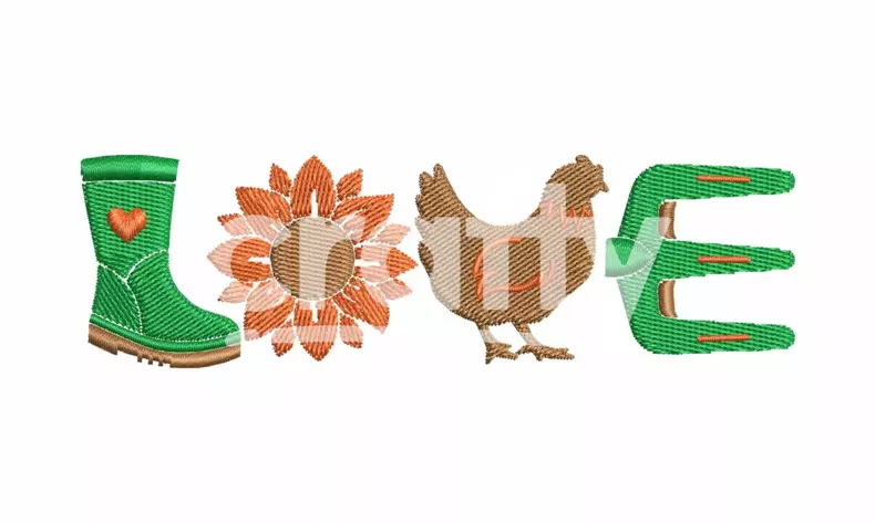 Farm Love | Farmhouse Embroidery | Crafty