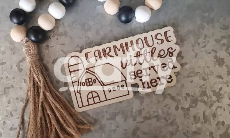Farmhouse Vittles Magnet Laser SVG | Crafty