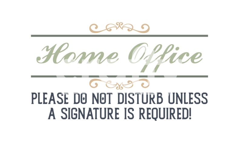 Home Office Sign | SVG Cut File Design | Crafty