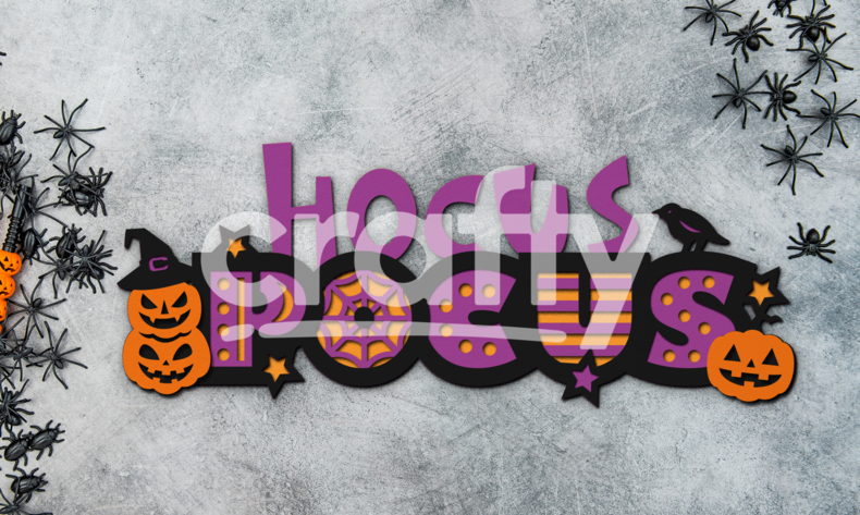 3D Halloween paper cut | Hocus pocus SVG | Crafty