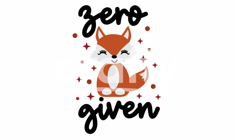 Zero Fox Given | SVG Cut File | Crafty