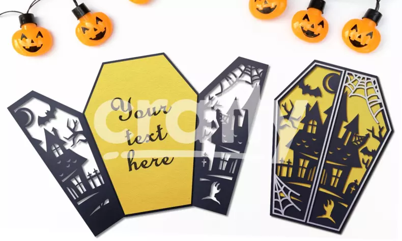 3D Invitation papercut | Halloween SVG | Haunted mansion SVG | Crafty