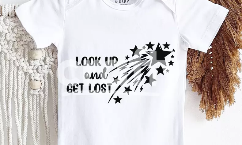 Look Up And Get Lost SVG Cut File | Crafty