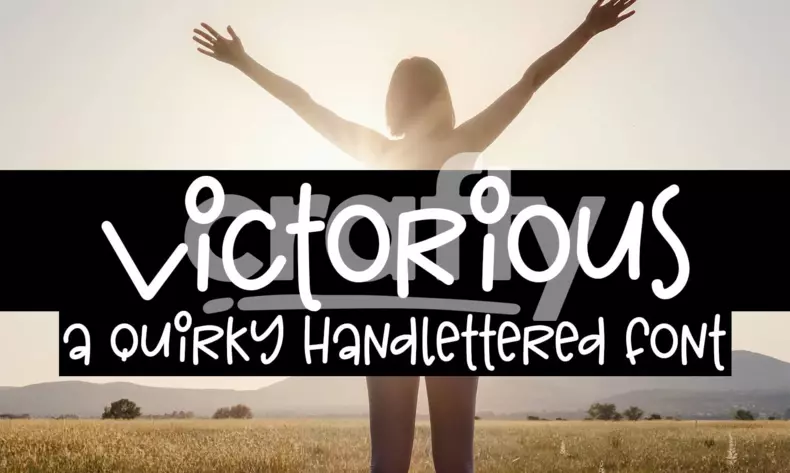 Victorious - A Quirky Handlettered Font | Crafty
