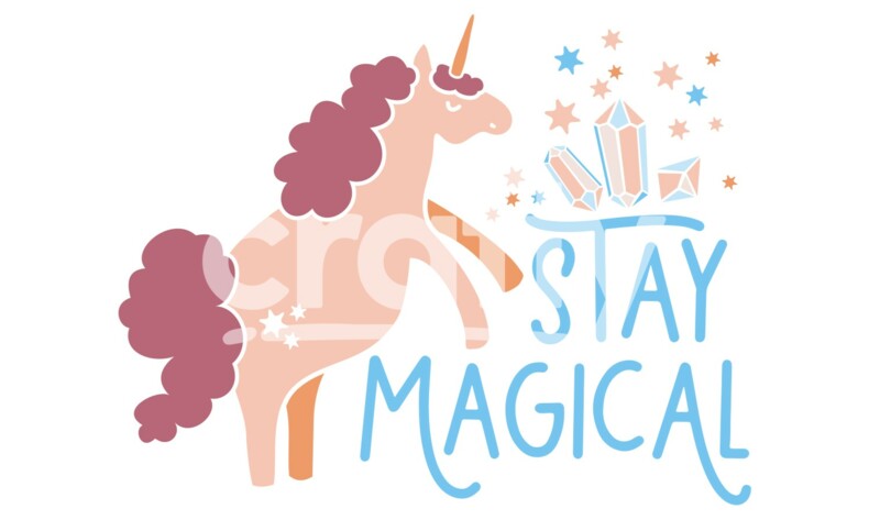 Stay Magical SVG | Unicorn SVG Cut File | Crafty