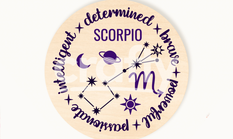 Scorpio Zodiac Constellation Svg Cut File | Crafty