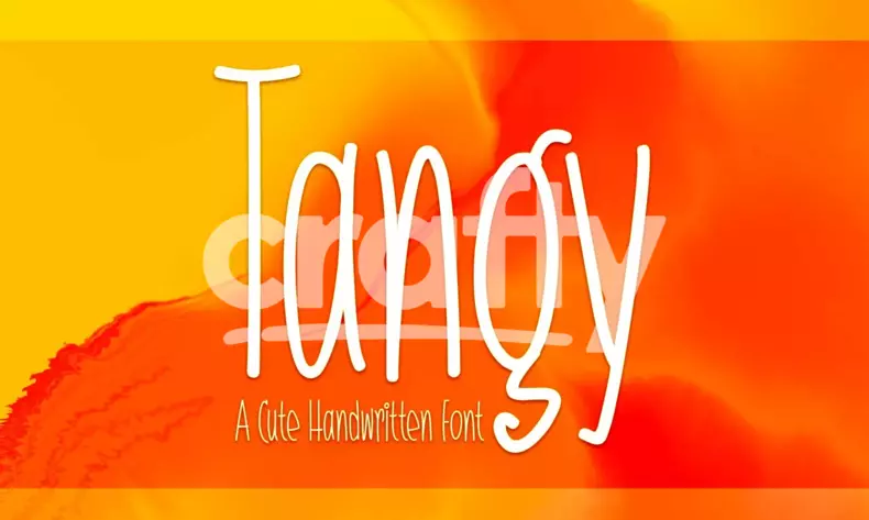 Tangy | A Cute Handwritten Font | Crafty