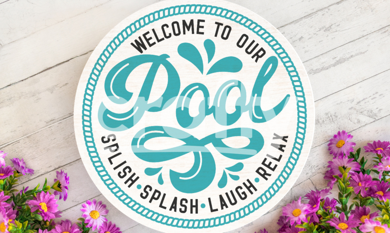 Pool SVG | Pool Sign SVG | Crafty