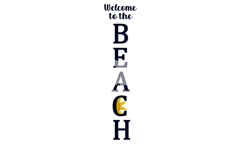 Summer Vertical Beach Sign | Crafty