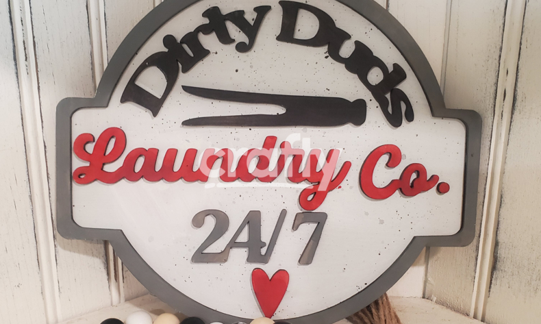 Dirty Duds-Laundry Sign SVG For Laser Cutting | Crafty