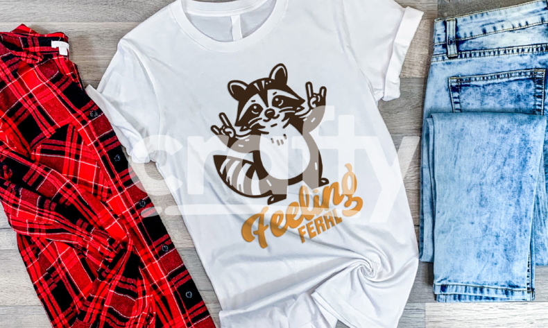 Feeling Feral | Raccoon SVG | Crafty