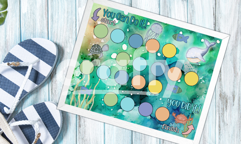 Sea Life Reward Chart Printable | Crafty