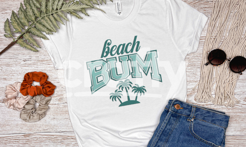 Beach Bum | Retro Summer SVG | Crafty