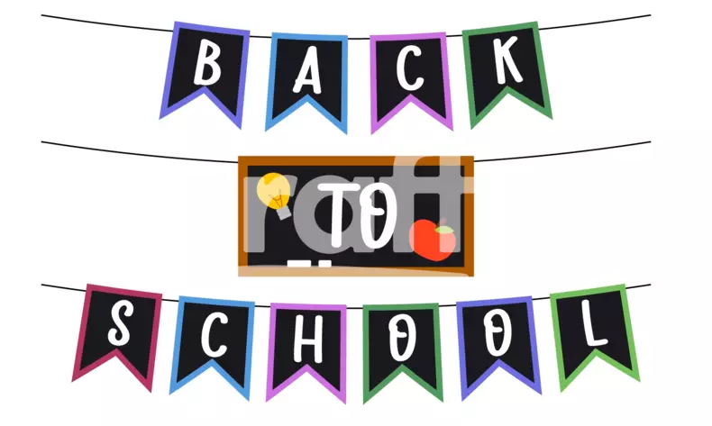 Back to School bunting svg | Crafty
