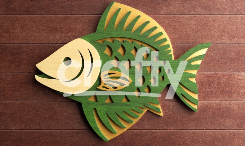 Fish 3D Layered | Fish SVG Wall Art | Crafty