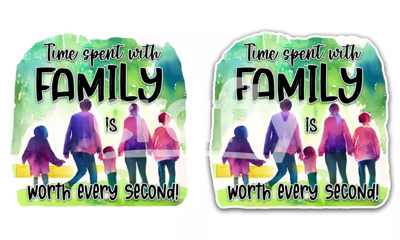 Family in the Park Sublimation | Family Time Sticker | Crafty
