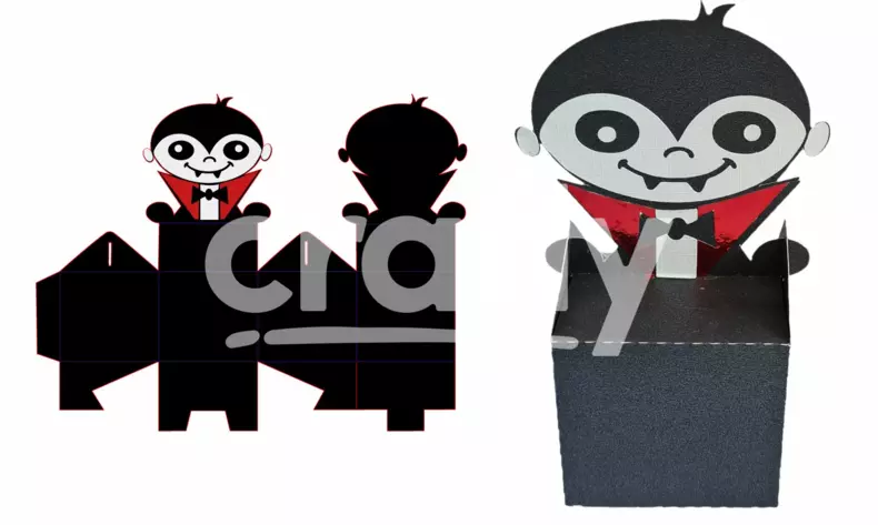 Vampire candy box SVG | Crafty