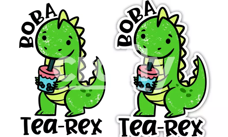 Tea - Rex | Boba tea Sublimation | Crafty