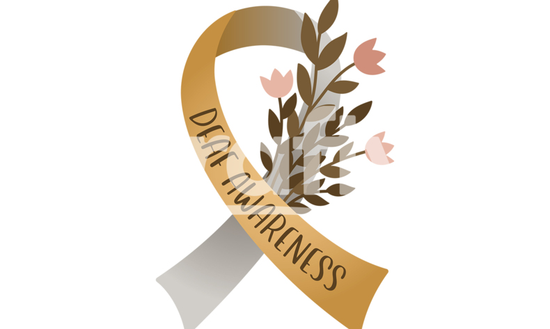 Deaf Awareness Ribbon PNG | Awareness Ribbon Sublimation Design | Crafty