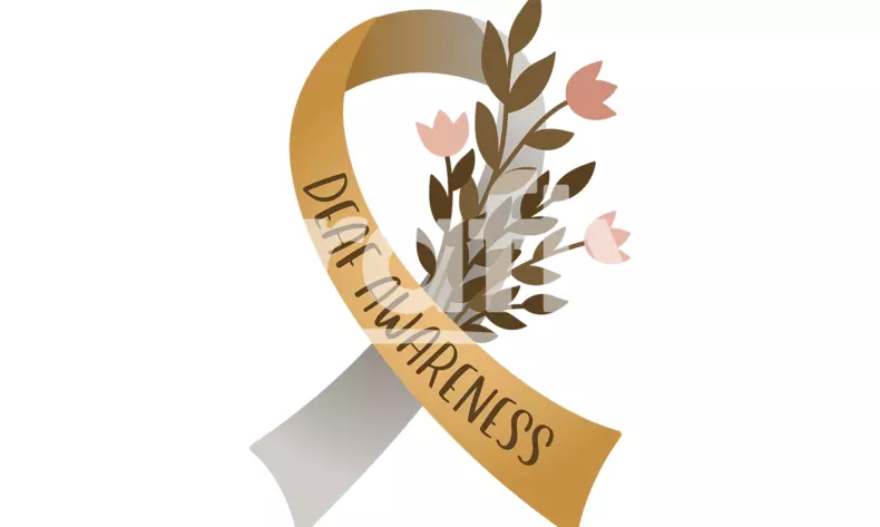 Deaf Awareness Ribbon PNG | Awareness Ribbon Sublimation Design | Crafty