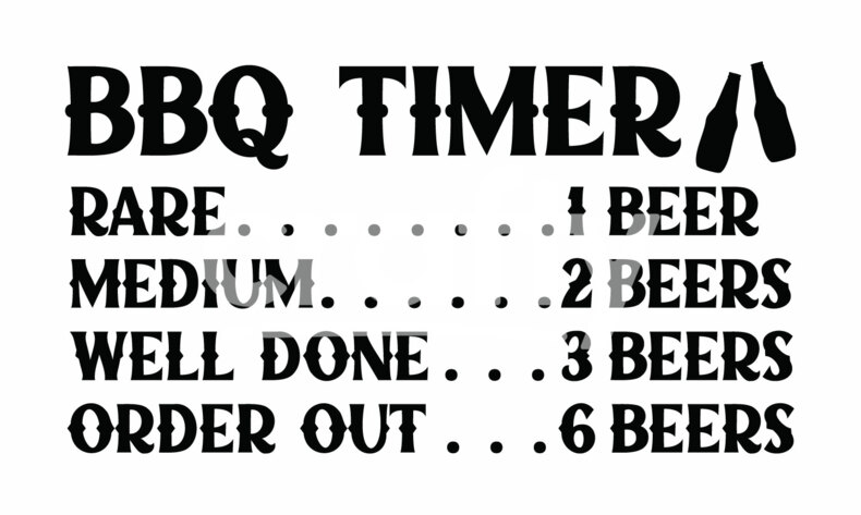 BBQ Timer | SVG Cut File | Crafty