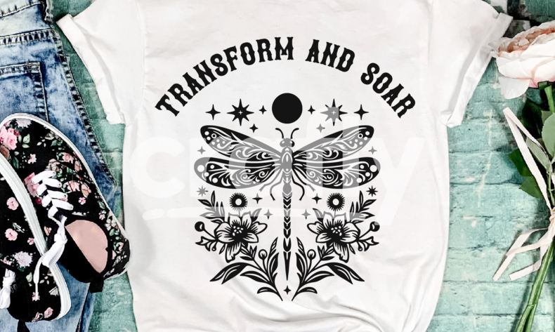 Transform And Soar SVG | Dragonfly Cut File | Crafty