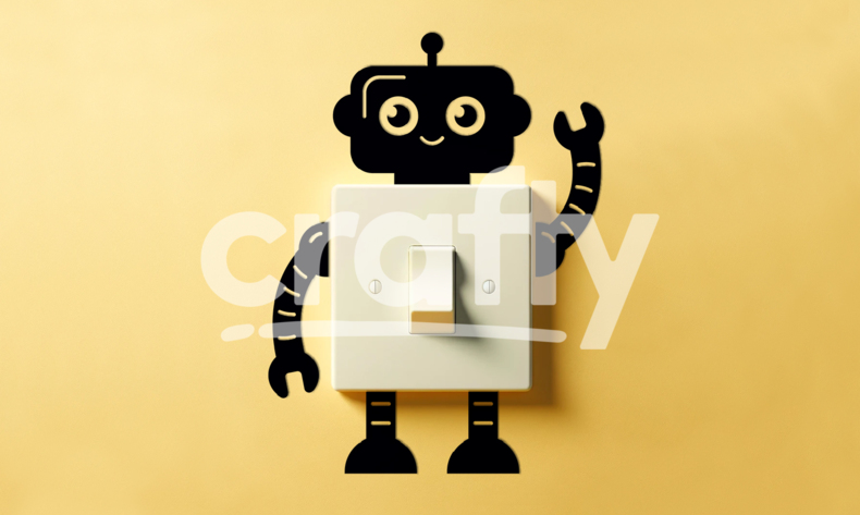 Cute Robot | Light Switch Decal SVG | Crafty