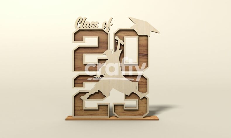 Graduation Laser Cut SVG | Class of 2023 stand up | graduation shelf ...