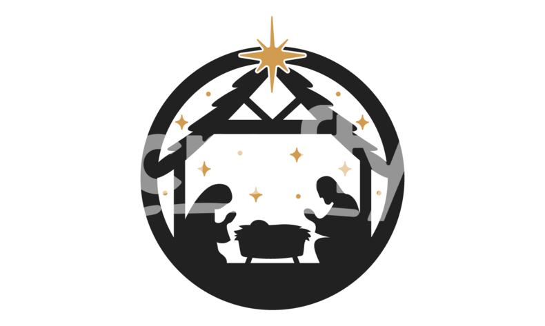 Nativity Scene | Nativity SVG | Crafty
