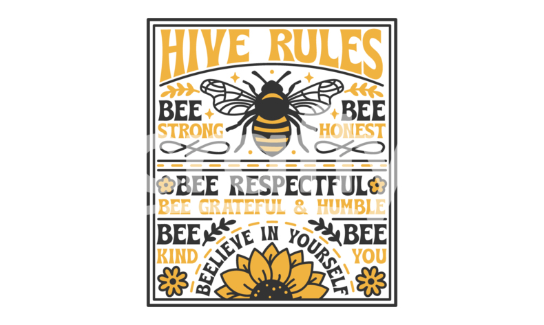 Hive Rules | Bee SVG | Crafty