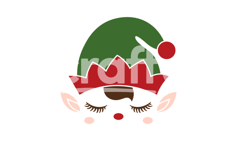 Elf Face | Christmas Faces SVG | Crafty