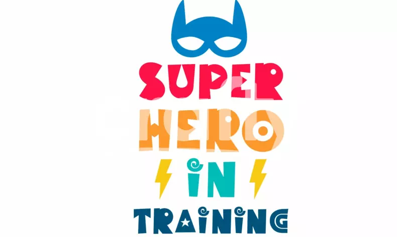 Super hero in training SVG | Funny SVG Cut File | Crafty