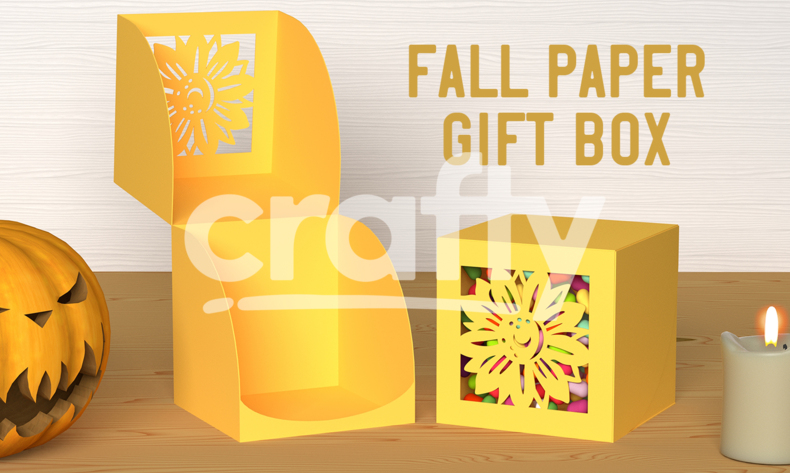Sunflower SVG | 3D Box paper cut | Crafty