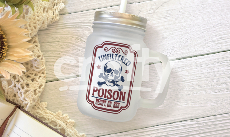 Unfiltered Poison | Halloween Label SVG | Crafty